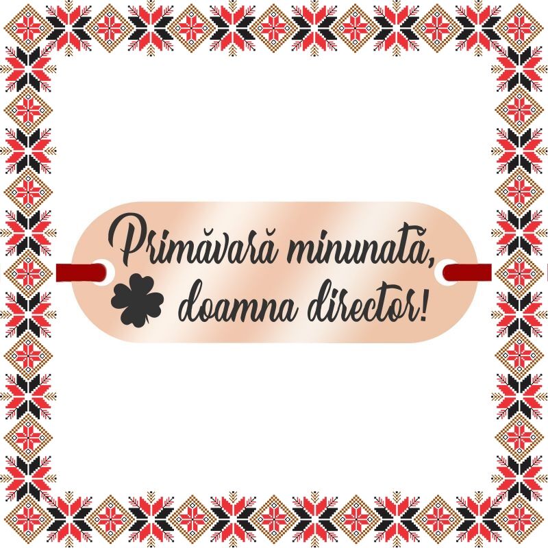 Martisor Bratara Inox Placuta Rose Gold Doamna Director