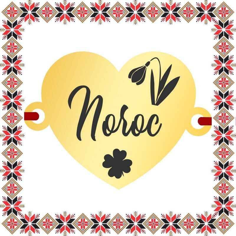 Martisor Bratara Inox Inima Aurie Simboluri Norocoase