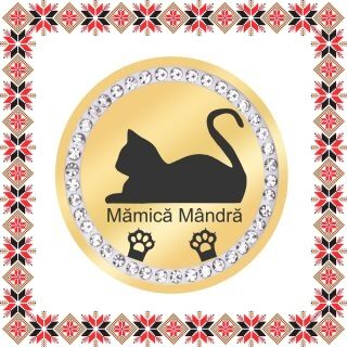 Martisor Brosa Contur Pisicuta Roz