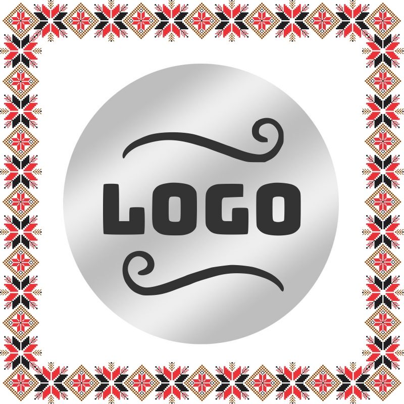 Martisor Personalizat Brosa Inox Banut Logo Argintiu