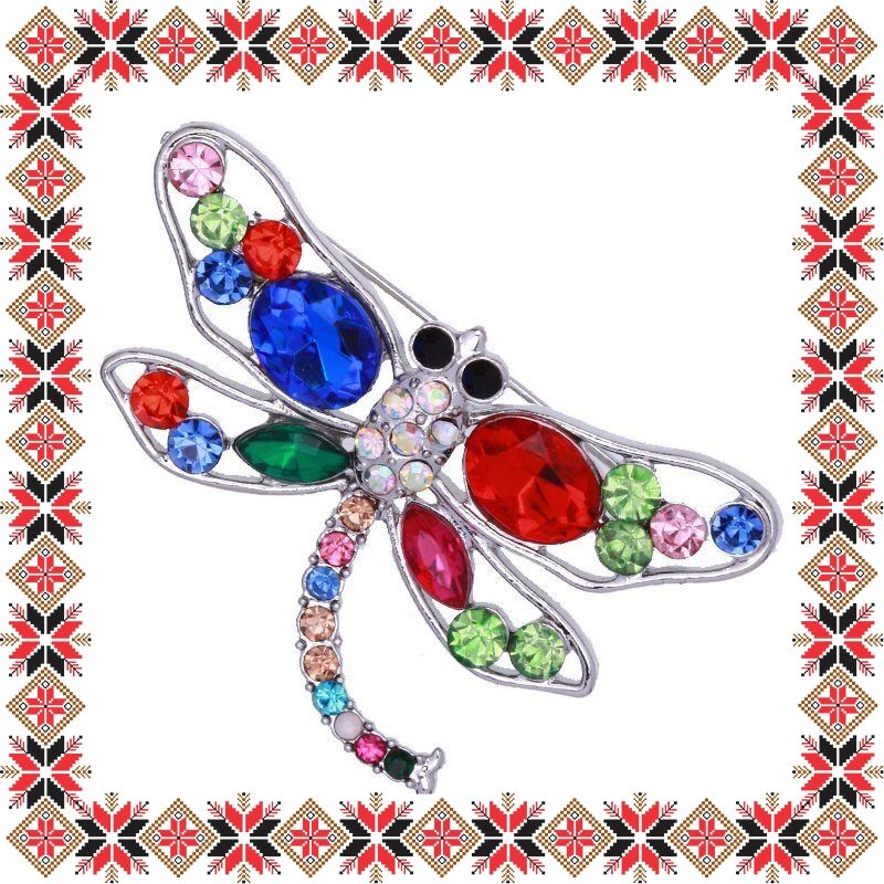 Martisor Brosa Libelula Pietricele Colorate