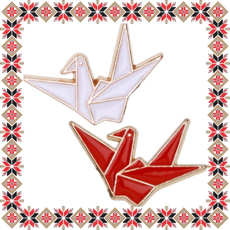 Set 2 Martisoare Brosa Pasari Origami