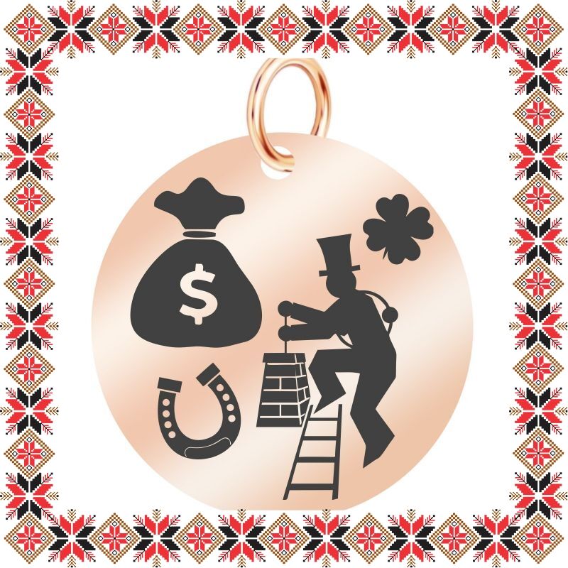 Martisor Pandantiv Inox Banut Rose Gold Simboluri norocoase