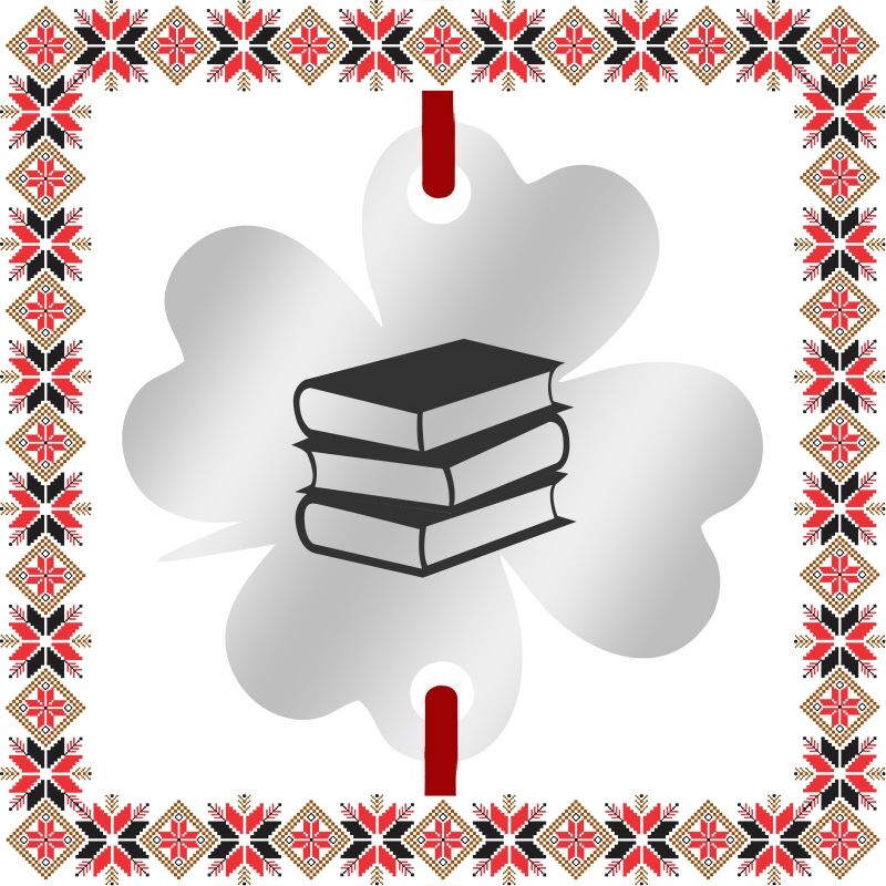 Martisor Bratara Inox Trifoi Argintiu Teanc Carti