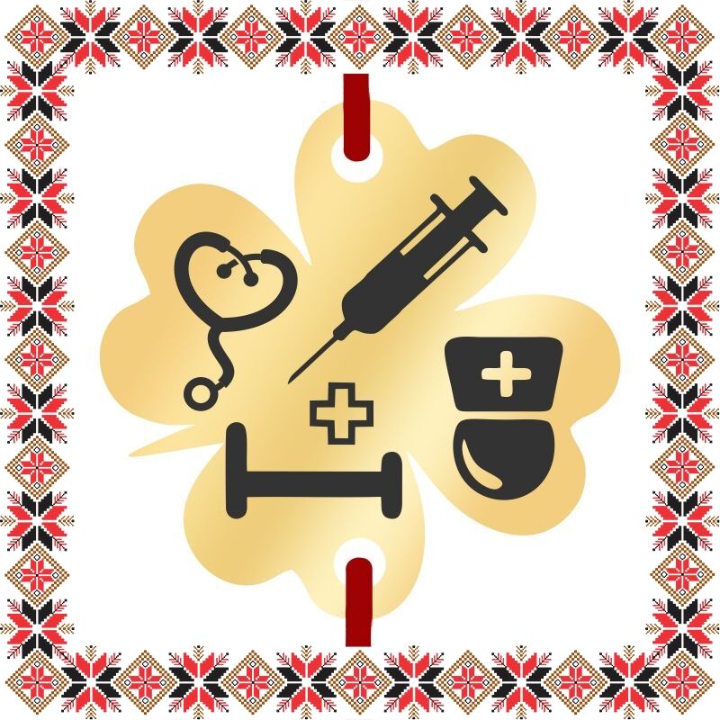 Martisor Bratara Inox Trifoi Auriu Simboluri Medicale