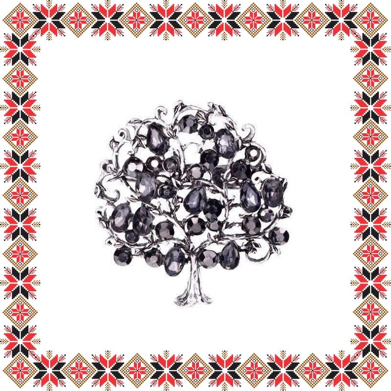 Martisor Brosa Copac Inflorit Pietre Gri