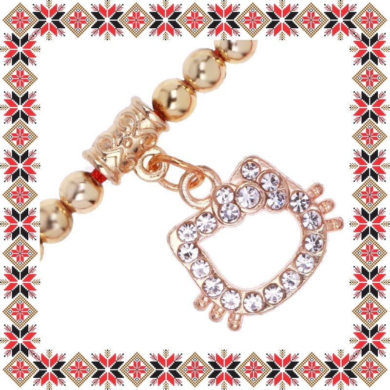 Martisor Bratara Aurie Pisica Contur